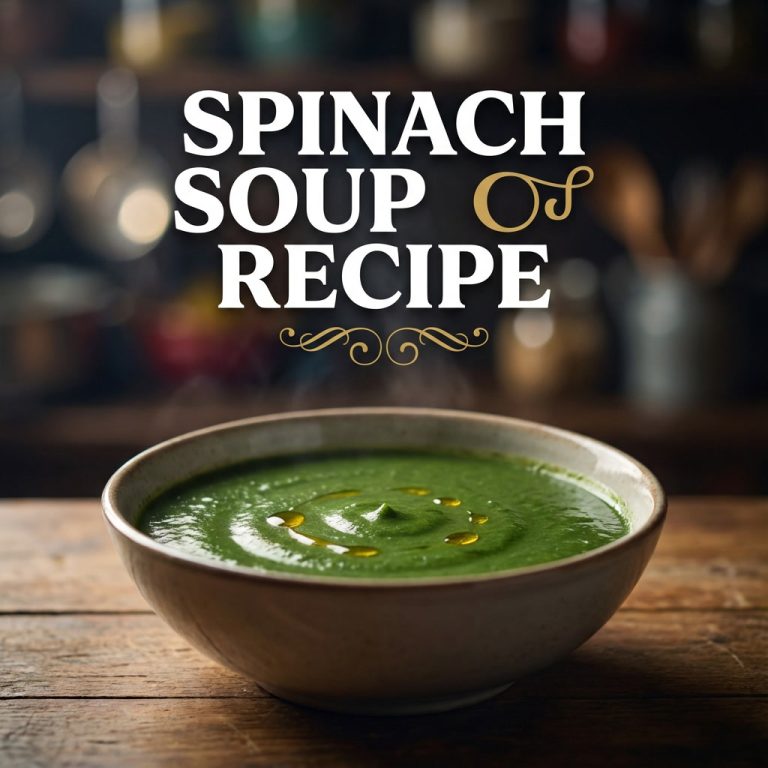 Spinach Soup Recipe: Won't Feel Like Popeye's Reject - Jetset Cookbook